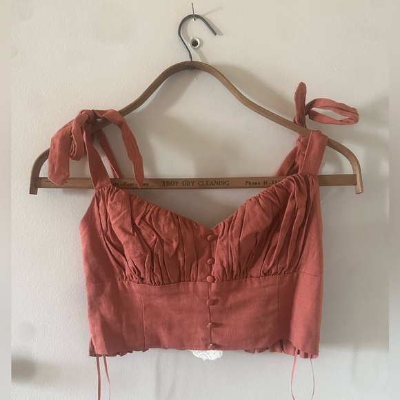 Altar'd State | Tops | Nwt Altard State Crop Top Rust Button Tank ...